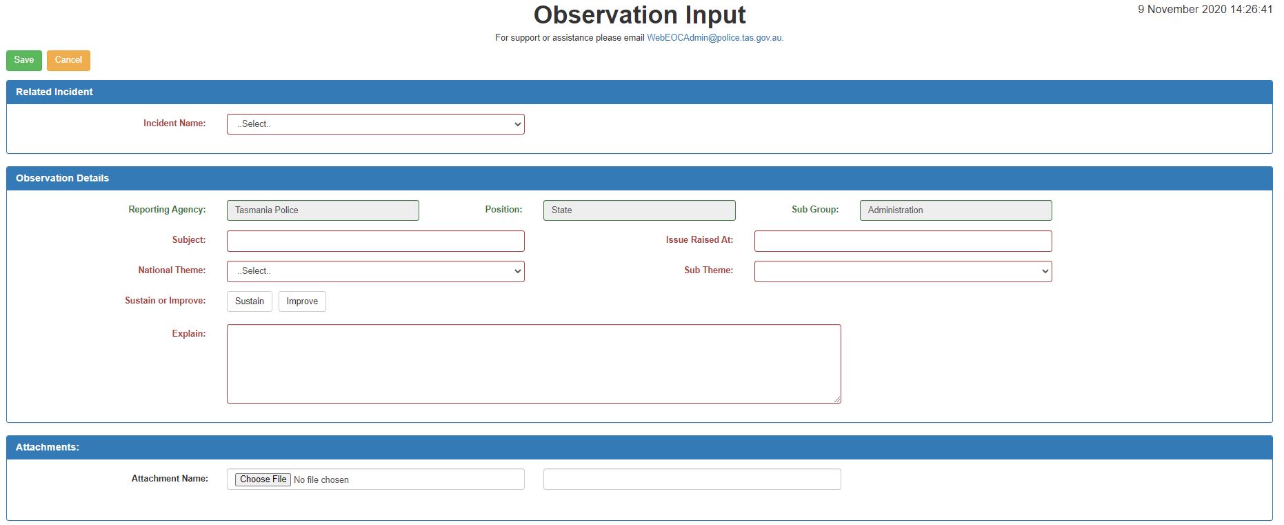 P5. The OILL Process and WebEOC - Tasmania State Emergency Service