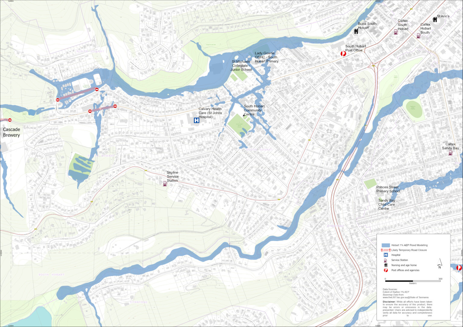 South Hobart flood guide - Tasmania State Emergency Service