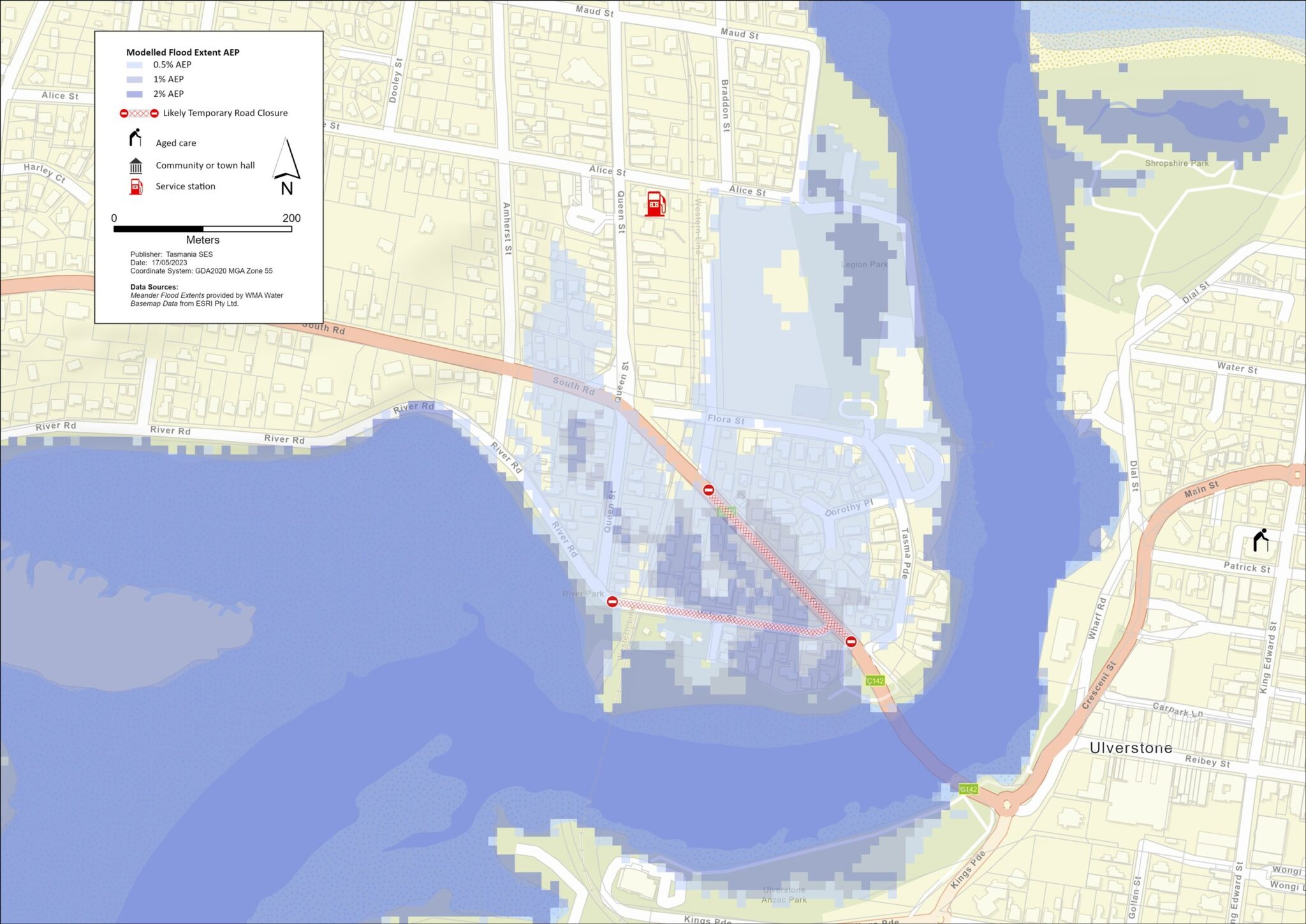 Ulverstone West and Lower Leven River flood guide - Tasmania State ...