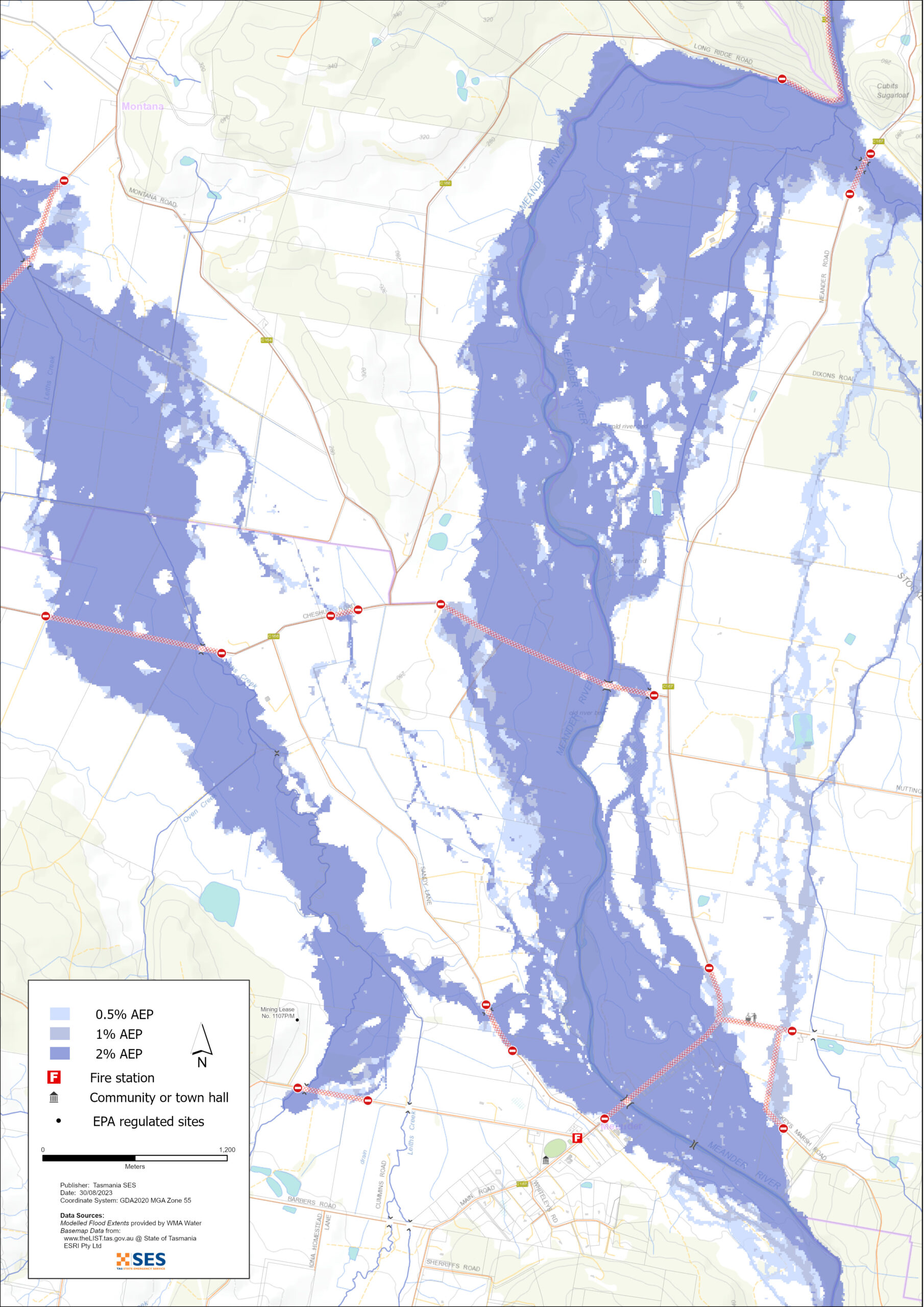 Meander township and surrounds flood guide - Tasmania State Emergency ...