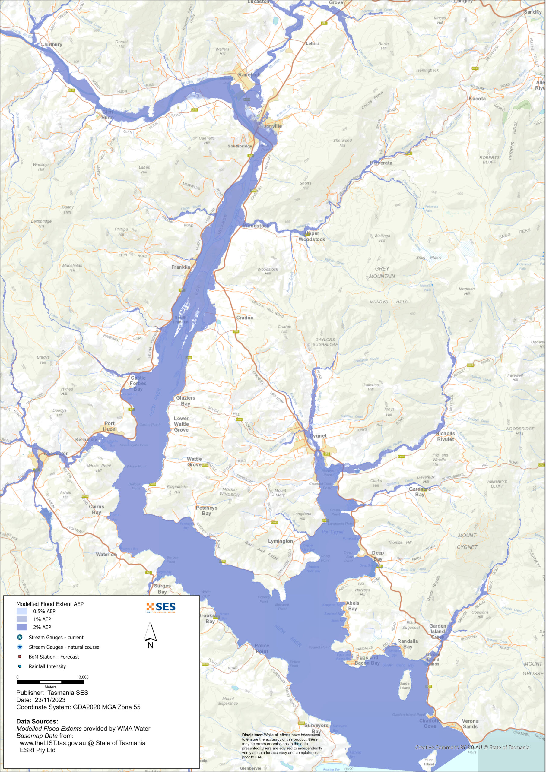 Cygnet and surrounds flood guide - Tasmania State Emergency Service