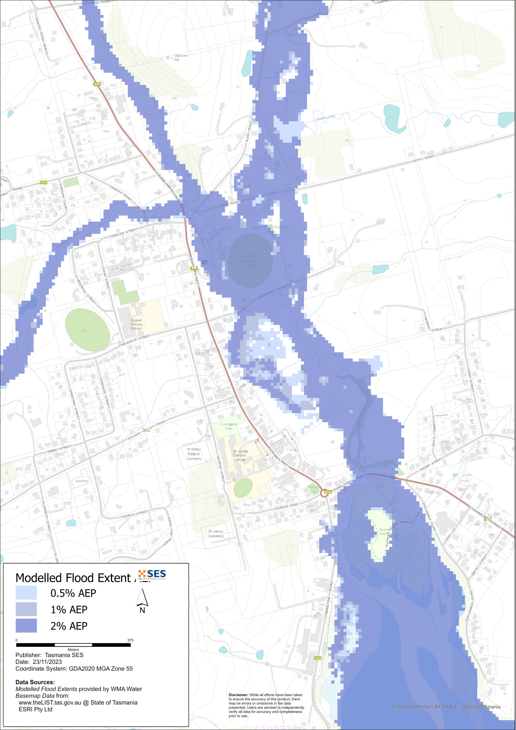 Cygnet and surrounds flood guide - Tasmania State Emergency Service