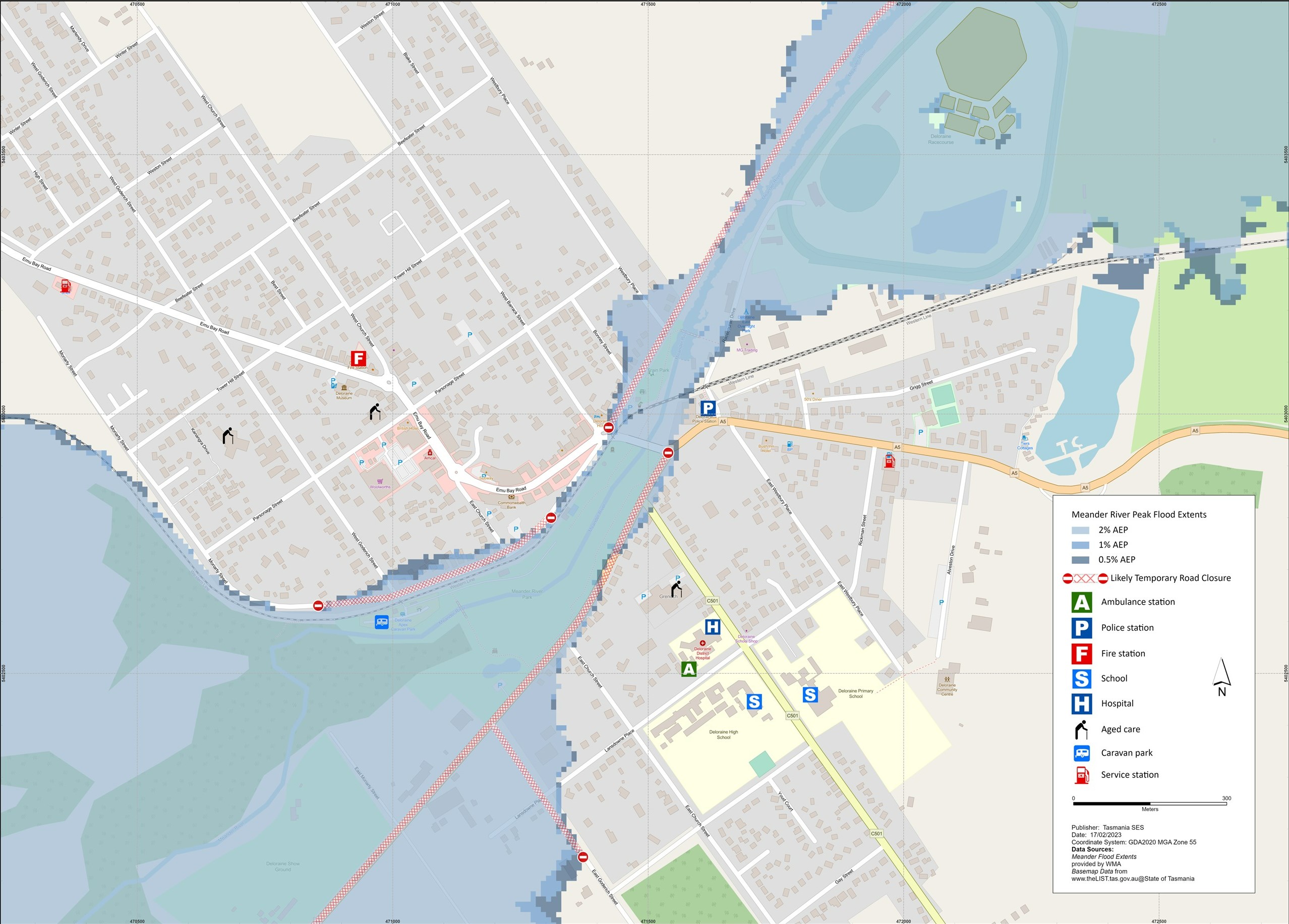 Deloraine and surrounds flood guide - Tasmania State Emergency Service