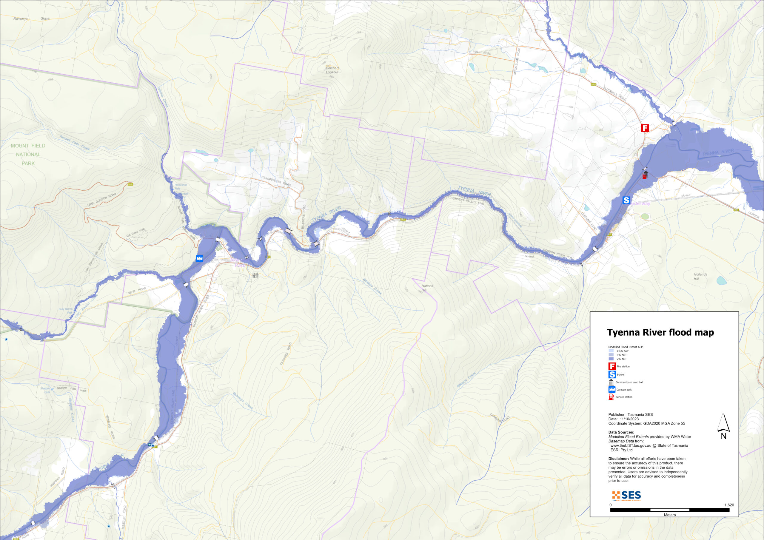Westerway to Maydena and Surrounds Flood Guide - Tasmania State ...