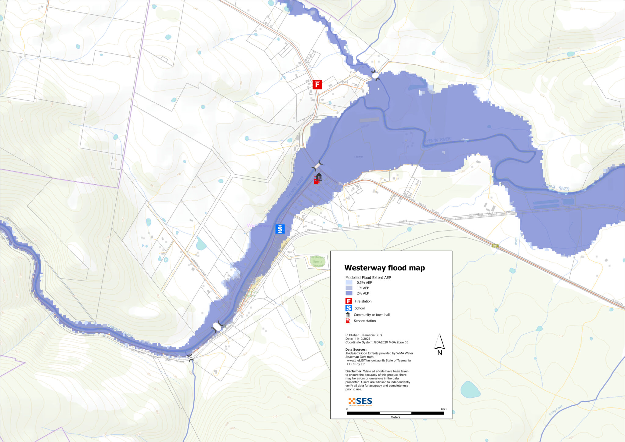 Westerway to Maydena and Surrounds flood guide - Tasmania State ...