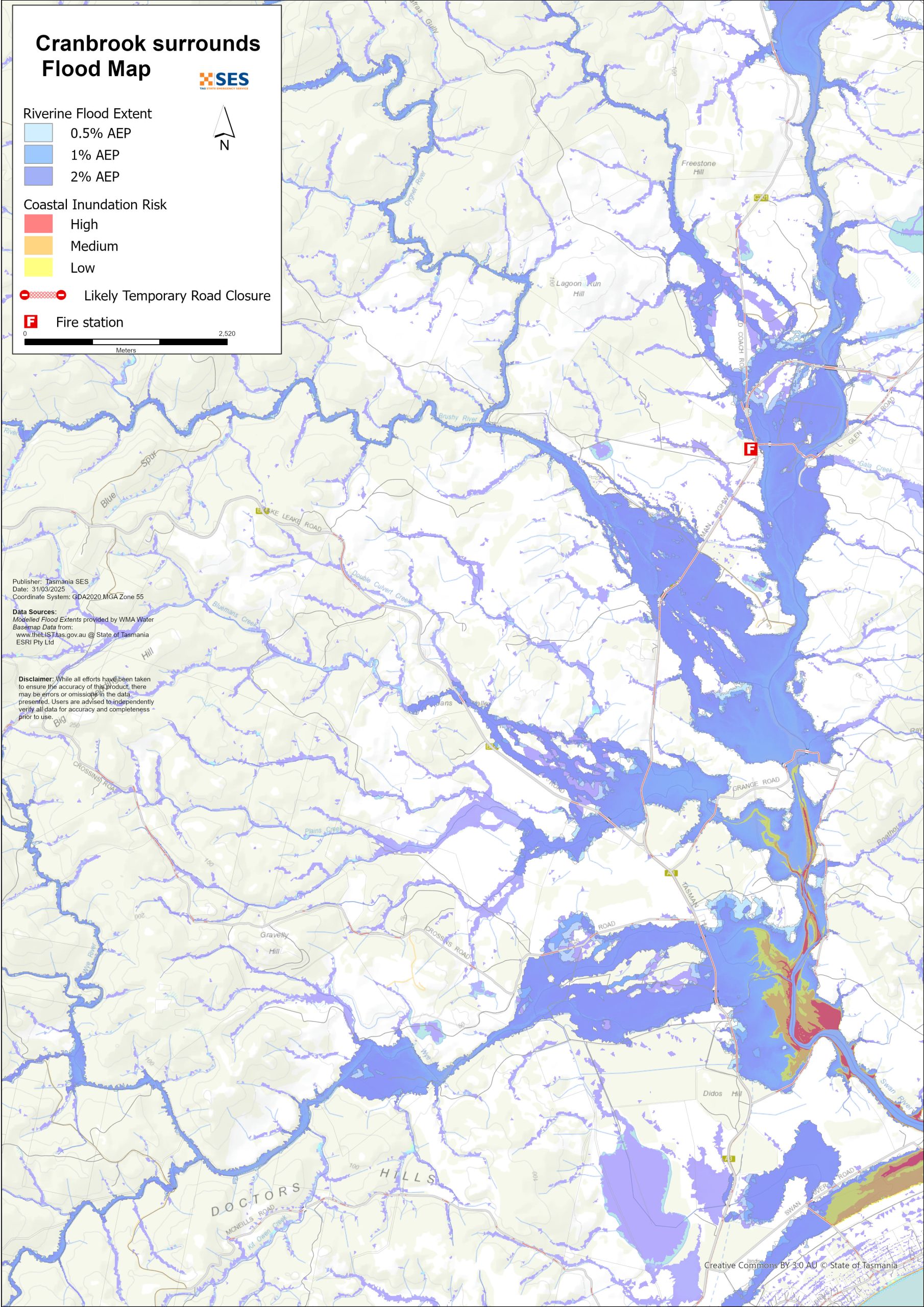 Bicheno to Triabunna and surrounds flood guide - Tasmania State ...