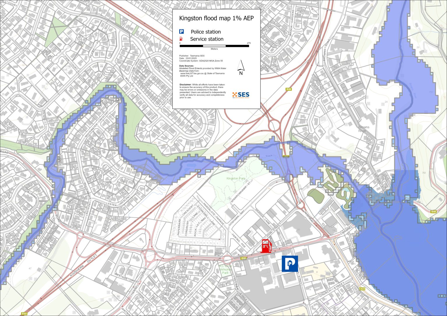 Kingston and surrounds flood guide - Tasmania State Emergency Service