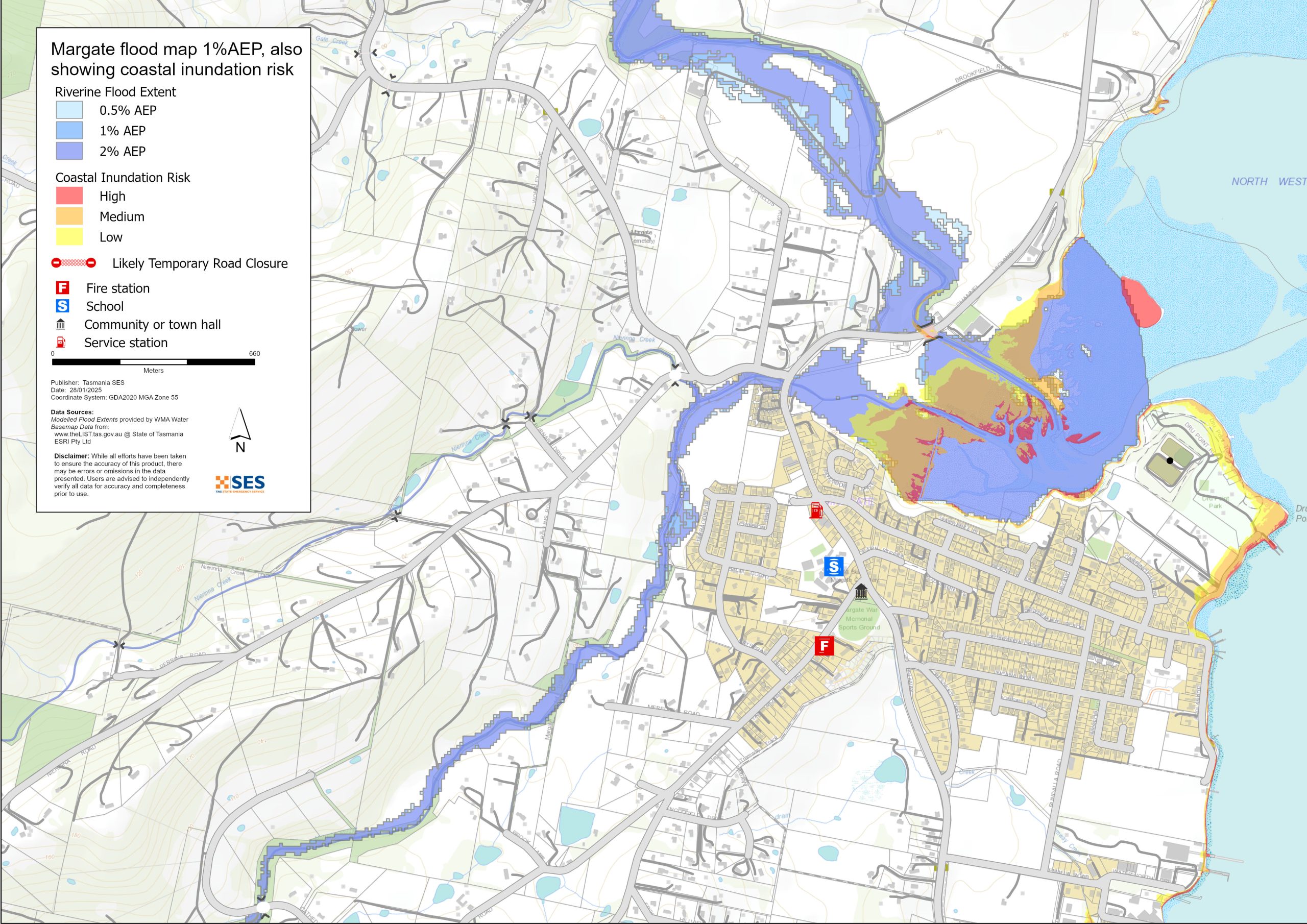 D'Entrecasteaux surrounds flood guide - Tasmania State Emergency Service