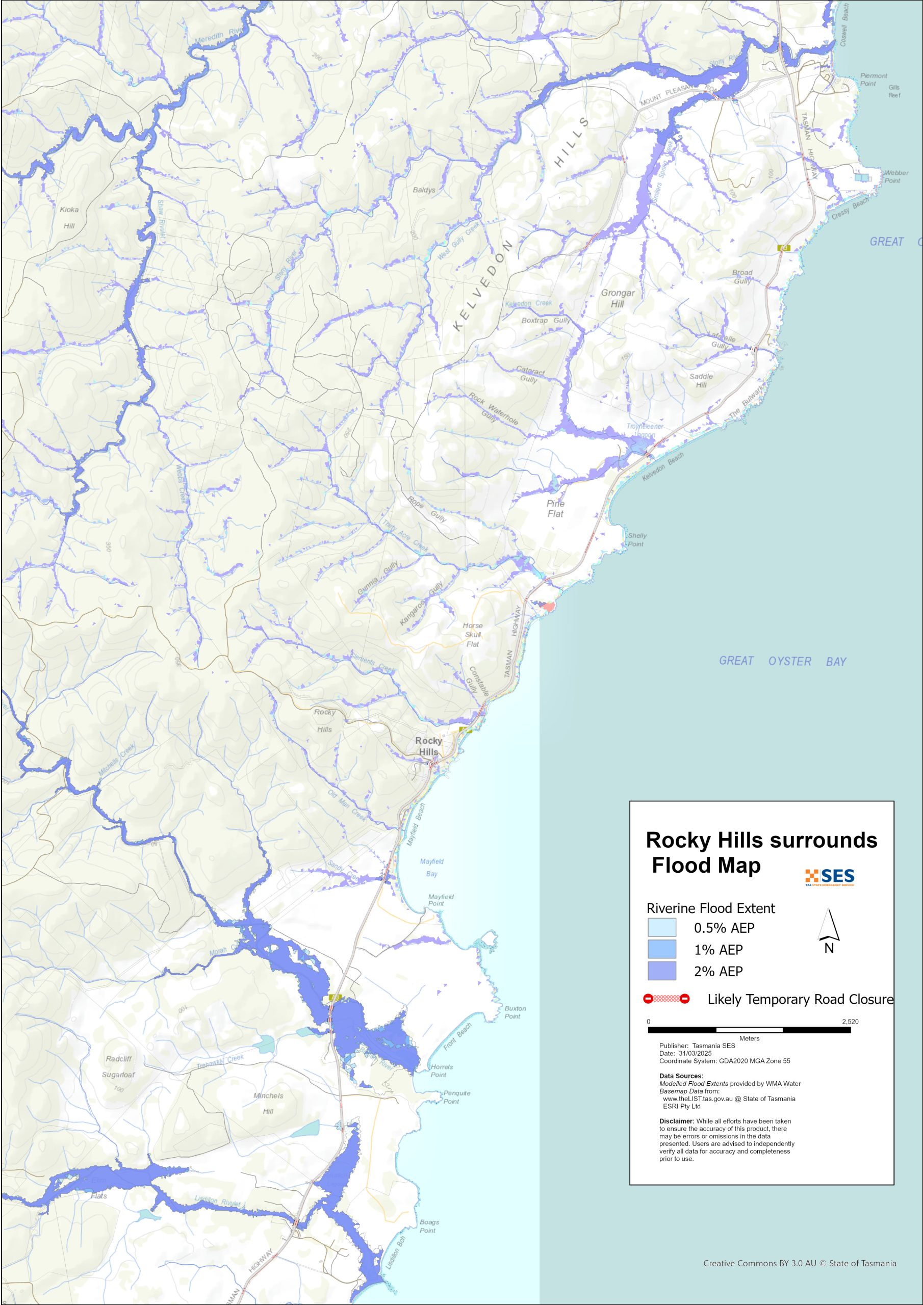 Bicheno to Triabunna and surrounds flood guide - Tasmania State ...