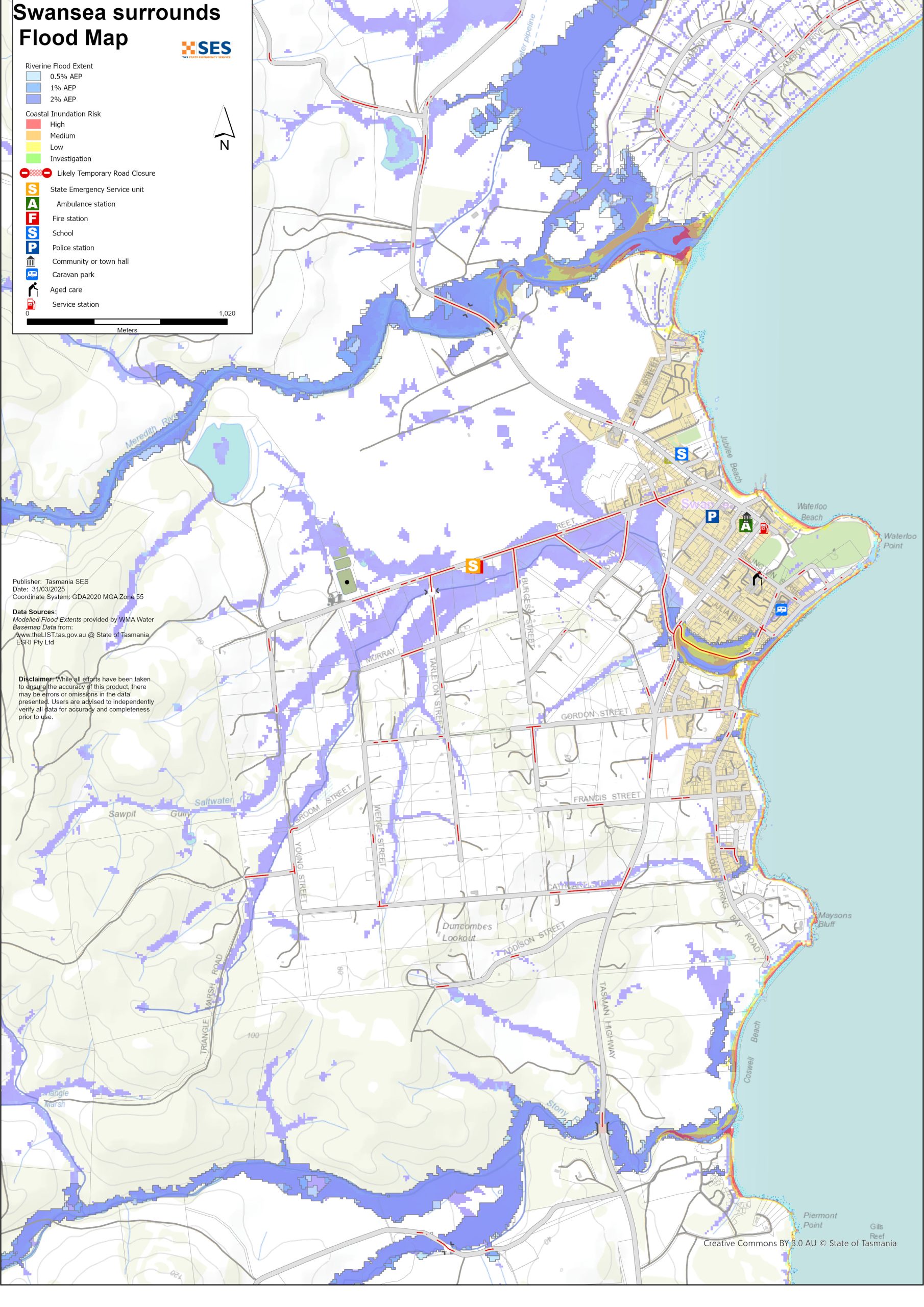 Bicheno to Triabunna and surrounds flood guide - Tasmania State ...